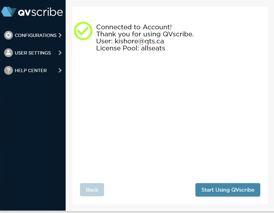 QVscribe for Jama User Set-Up - Chrome